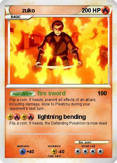 Pokémon zuko 115 115 - fire sword - My Pokemon Card