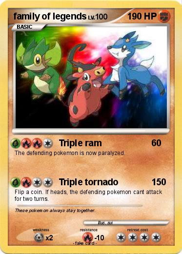 Pokémon family of legends - Triple ram - My Pokemon Card