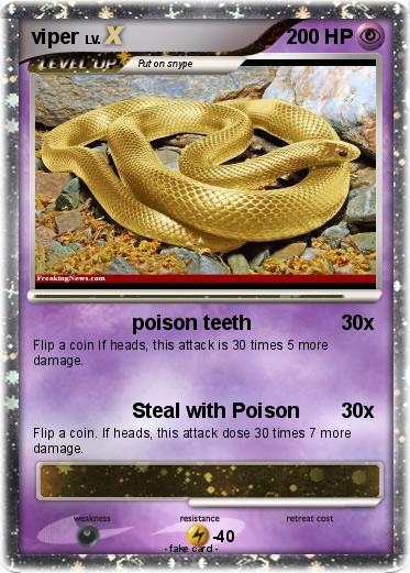 Pokémon viper 55 55 - poison teeth - My Pokemon Card
