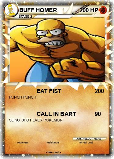 Pokémon BUFF HOMER 1 1 - EAT FIST - My Pokemon Card