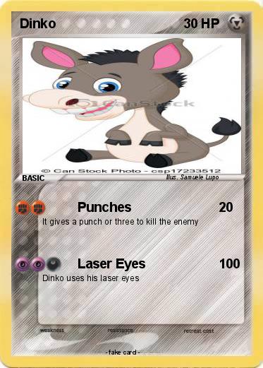Pokémon Dinko 4 4 - Punches - My Pokemon Card