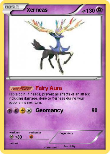 Pokémon Xerneas 773 773 - Fairy Aura - My Pokemon Card