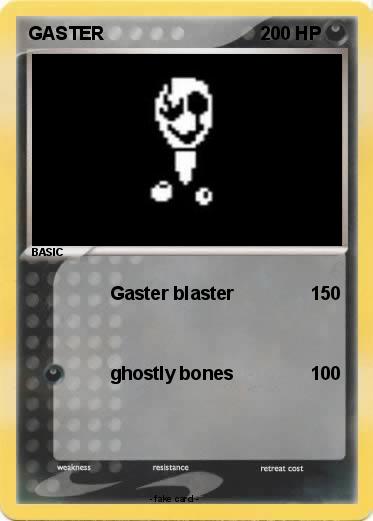 Pokémon GASTER 60 60 - Gaster blaster - My Pokemon Card