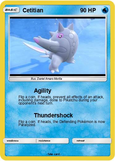 Pokémon Cetitian 999999 999999 - Agility - My Pokemon Card