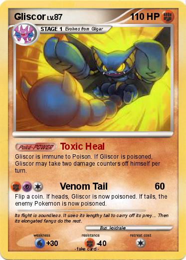 Pokémon Gliscor 168 168 - Toxic Heal - My Pokemon Card