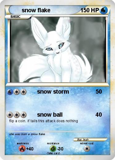 Pokémon snow flake 3 3 - snow storm - My Pokemon Card