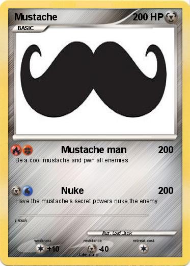 Pokémon Mustache 86 86 - Mustache man - My Pokemon Card
