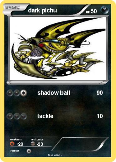 Pokémon dark pichu 73 73 - shadow ball - My Pokemon Card