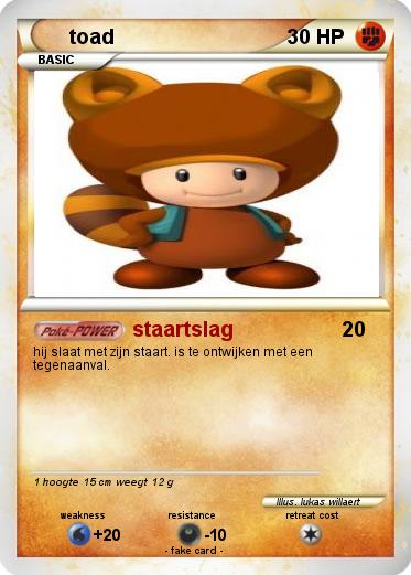 Pokémon toad 1283 1283 - staartslag - My Pokemon Card