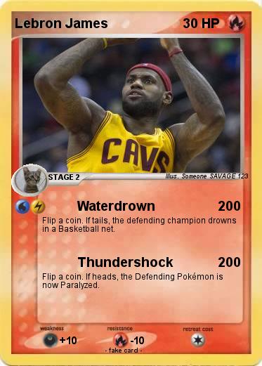 Pokémon Lebron James 608 608 - Waterdrown - My Pokemon Card