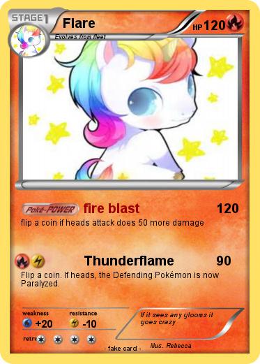 Pokémon Flare 366 366 - fire blast - My Pokemon Card