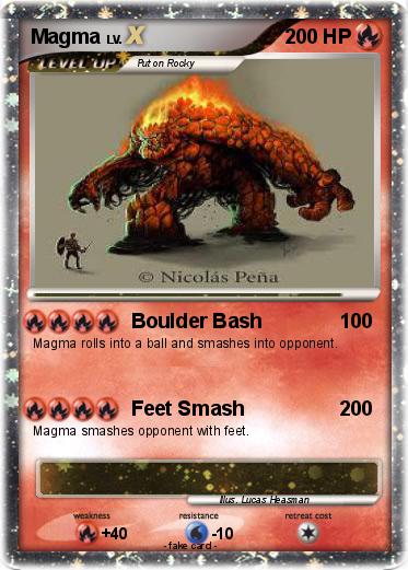 Pokémon Magma 175 175 - Boulder Bash - My Pokemon Card