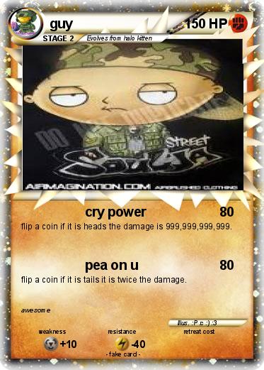 Pokémon guy 38 38 - cry power - My Pokemon Card