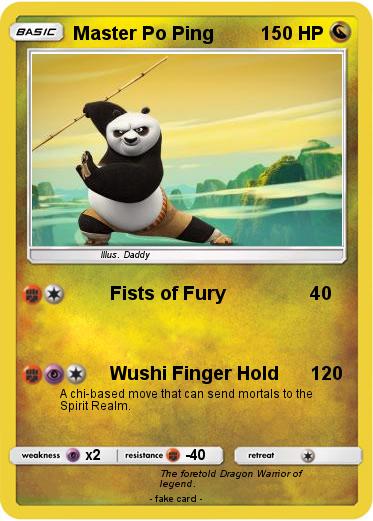 Pokémon Master Po Ping - Fists of Fury - My Pokemon Card