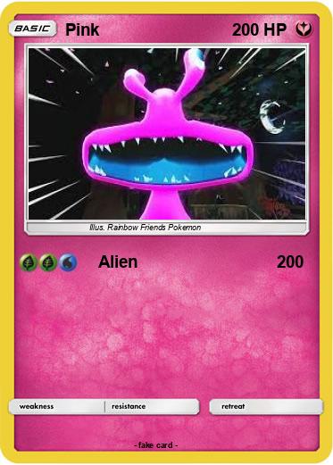 Pokémon Pink 1713 1713 - Alien - My Pokemon Card