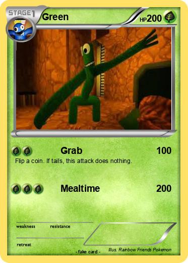 Pokémon Green 2521 2521 - Grab - My Pokemon Card