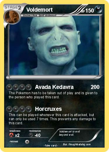 Pokémon Voldemort 583 583 - Avada Kedavra - My Pokemon Card