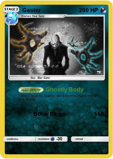 Pokémon Gaster 214 214 - Ghostly Body - My Pokemon Card