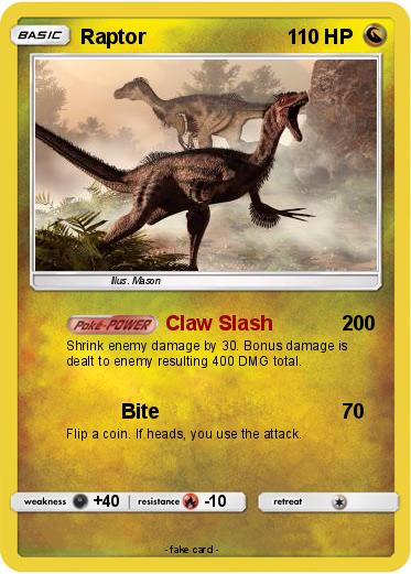 Pokémon Raptor 421 421 - Claw Slash - My Pokemon Card