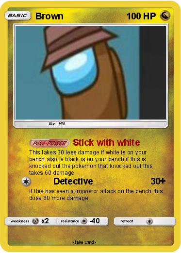 Pokémon Brown 202 202 - Stick with white - My Pokemon Card