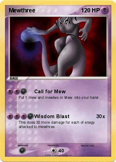 Pokémon Mewthree 29 29 - Call for Mew - My Pokemon Card
