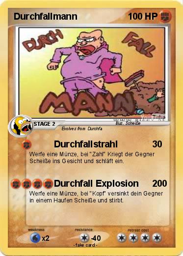 Pokémon Durchfallmann 2 2 - Durchfallstrahl - My Pokemon Card
