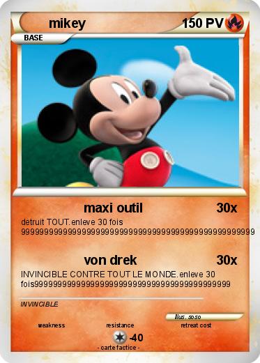 Pokémon mikey 26 26 - maxi outil - Ma carte Pokémon