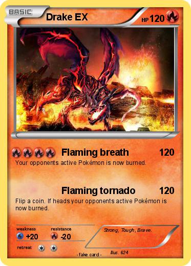 Pokémon Drake EX 6 6 - Flaming breath - My Pokemon Card