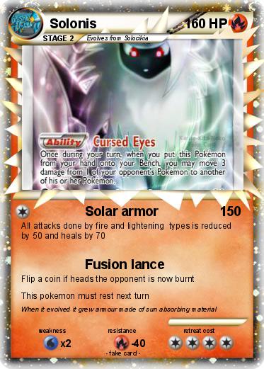 Pokémon Solonis - Solar armor - My Pokemon Card