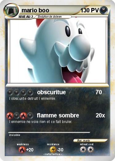 Pokémon mario boo 22 22 - obscuritue - Ma carte Pokémon