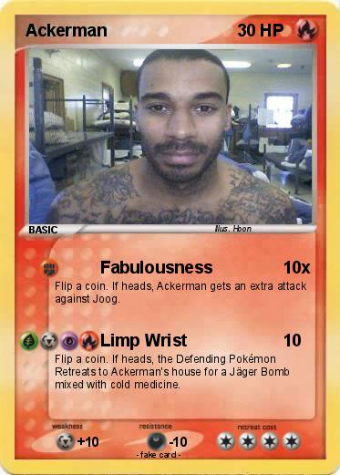 Pokémon Ackerman - Fabulousness - My Pokemon Card