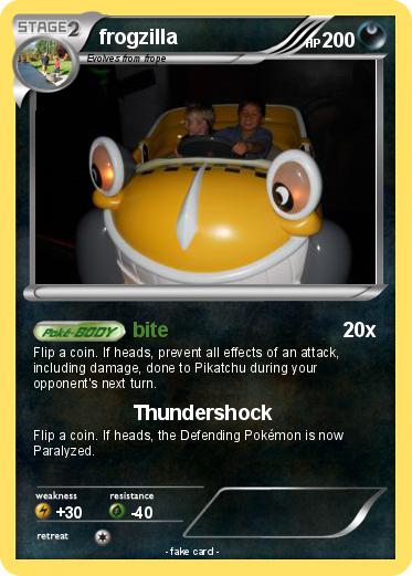 Pokémon frogzilla 1 1 - bite - My Pokemon Card