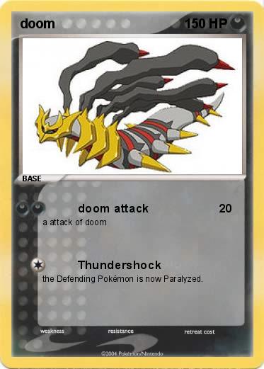 Pokémon doom 6 6 - doom attack - My Pokemon Card