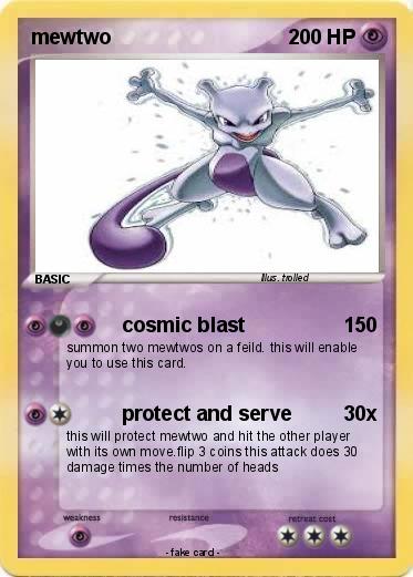 Pokémon mewtwo 4074 4074 - cosmic blast - My Pokemon Card