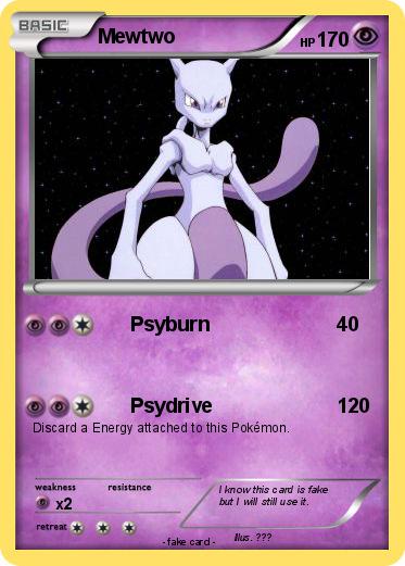 Pokémon Mewtwo 7640 7640 - Psyburn - My Pokemon Card