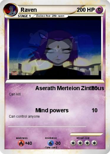 Pokémon Raven 48 48 - Aserath Merteion Zinthous - My Pokemon Card