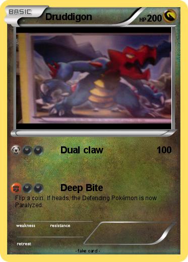 Pokémon Druddigon 143 143 - Dual claw - My Pokemon Card