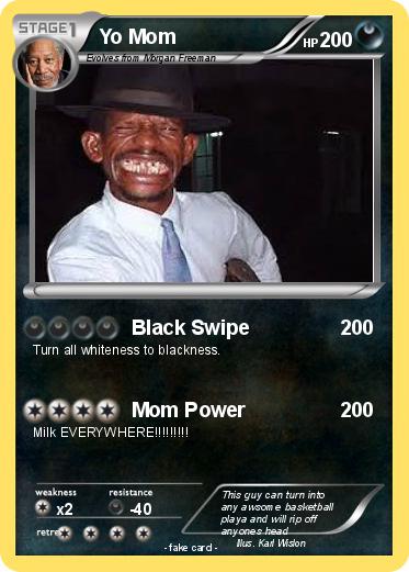 Pokémon Yo Mom 20 20 - Black Swipe - My Pokemon Card