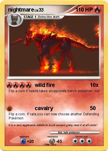 Pokémon nightmare 57 57 - wild fire - My Pokemon Card