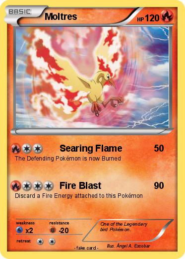 Pokémon Moltres 558 558 - Searing Flame - My Pokemon Card