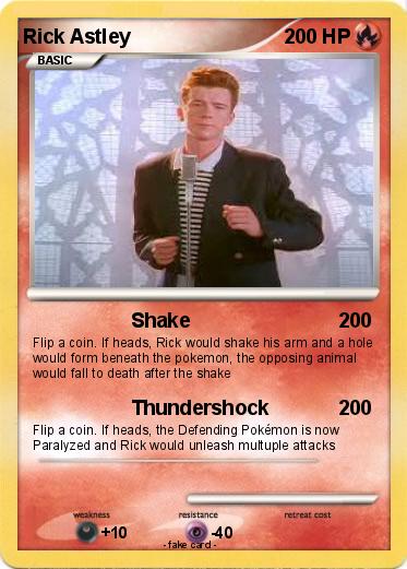 Pokémon Rick Astley 364 364 - Shake - My Pokemon Card