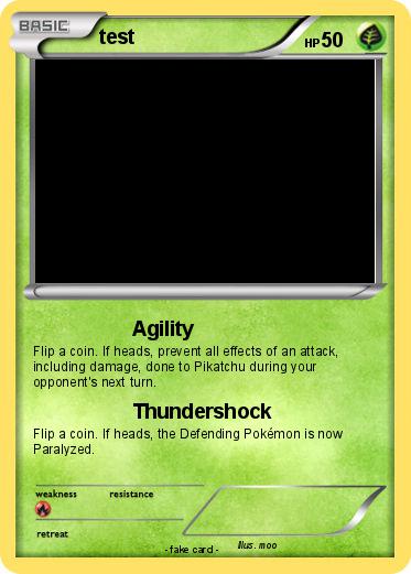Pokémon test 97 97 - Agility - My Pokemon Card