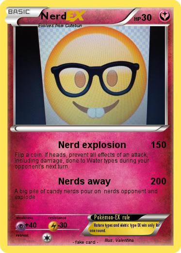 Pokémon Nerd 416 416 - Nerd explosion - My Pokemon Card
