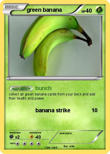 Pokémon green banana 1 1 - bunch - My Pokemon Card