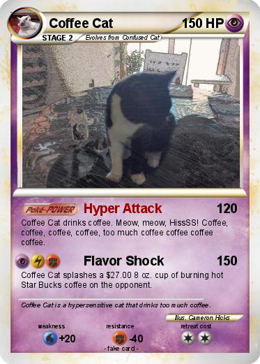 Pokémon Coffee Cat 3 3 - Hyper Attack - My Pokemon Card