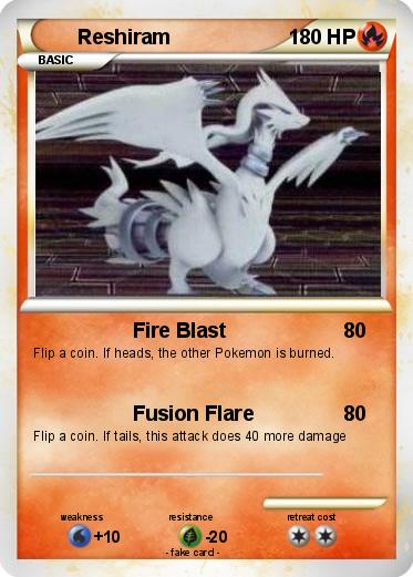 Pokémon Reshiram 1964 1964 - Fire Blast - My Pokemon Card