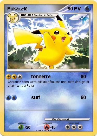 Pokémon Puka 4 4 - tonnerre - Ma carte Pokémon