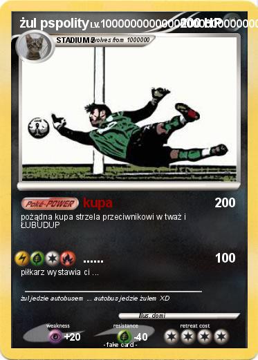 Pokémon zul pspolity - kupa - Twoja własna karta pokemon