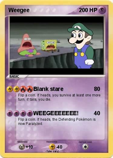 Pokémon Weegee 399 399 - Blank stare - My Pokemon Card