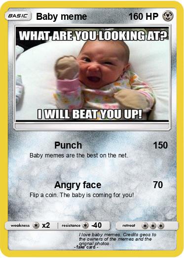 Pokémon Baby meme 6 6 - Punch - My Pokemon Card